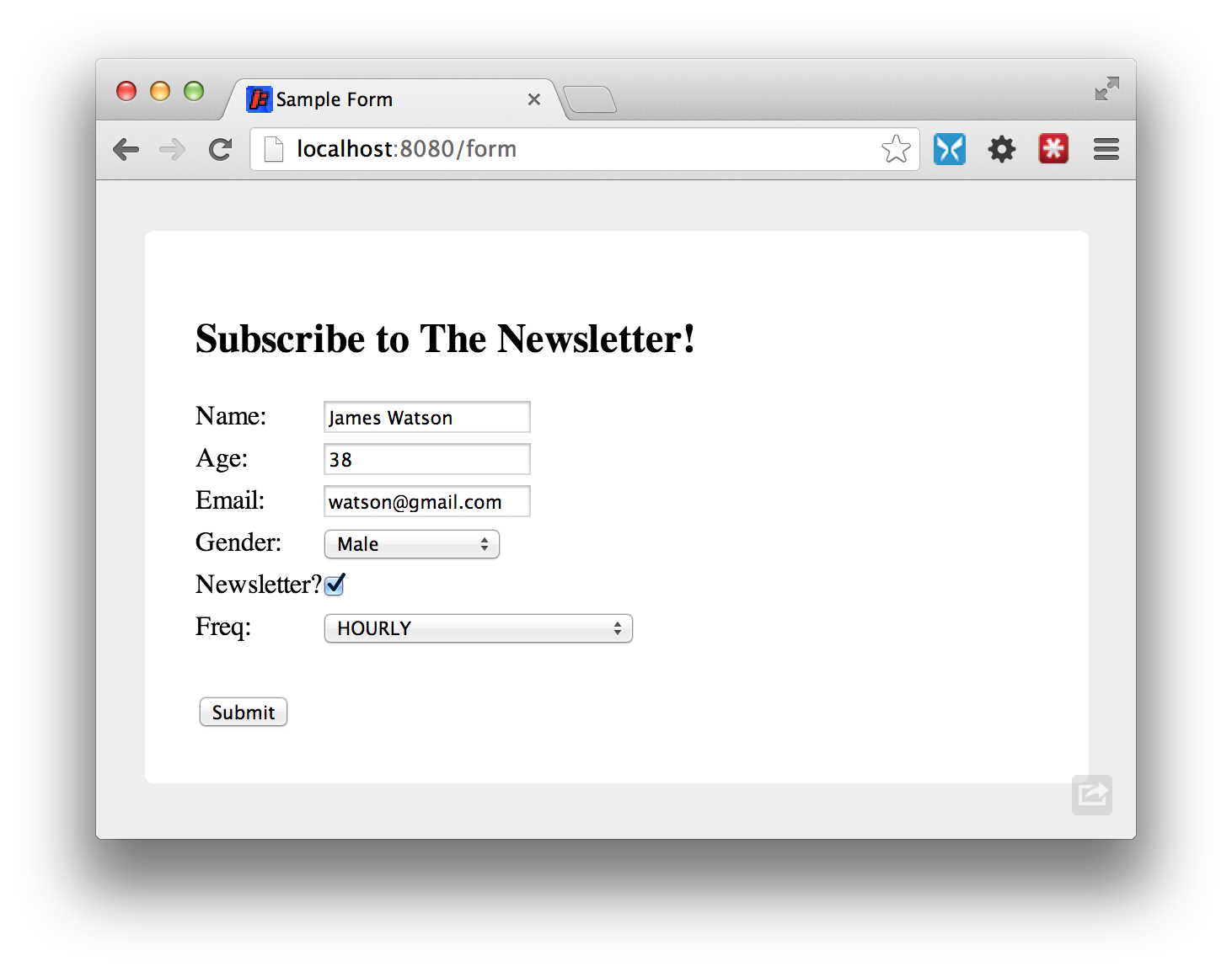 Spring MVC Form Tutorial CoderLessons